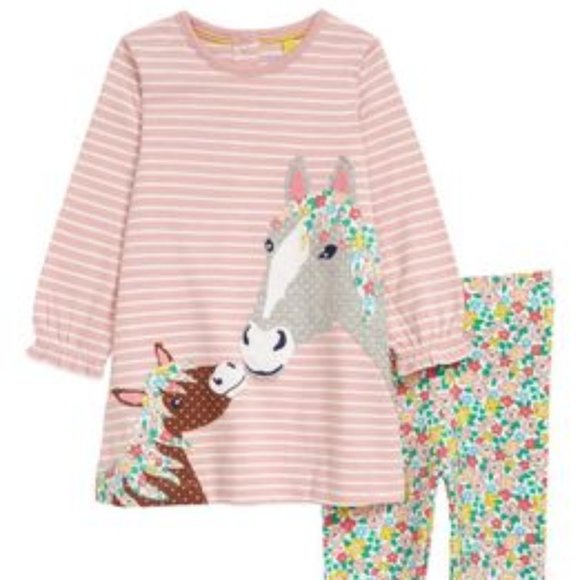 Mini Boden | Matching Sets | Nwt Mini Boden Htf Mama Baby Horse Play ...